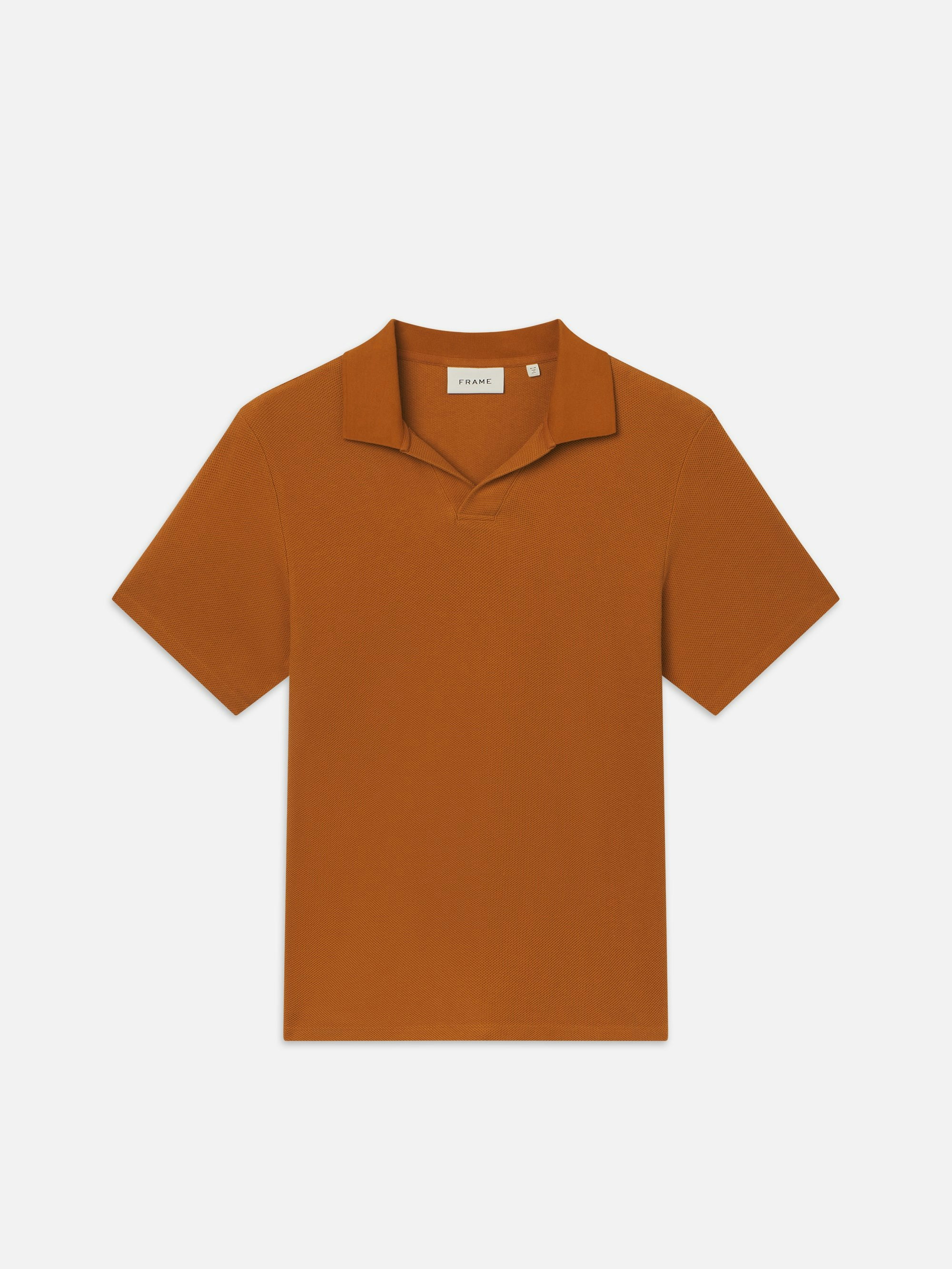 JACQUARD POLO RUST – FRAME